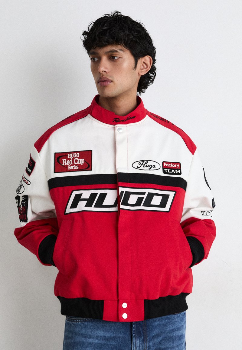 HUGO BARK - Bomber Jacket - open pink/red - Zalando.ie