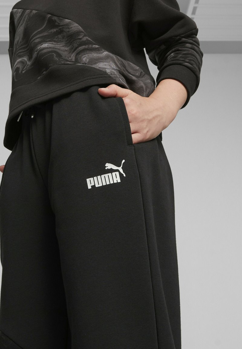 Puma POWER MARBLEIZED - Jogginghose - Black/schwarz - Zalando.at