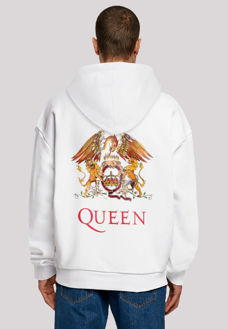 F4NT4STIC QUEEN BAND CLASSIC CREST LOGO - Sweat à capuche - white/blanc ...