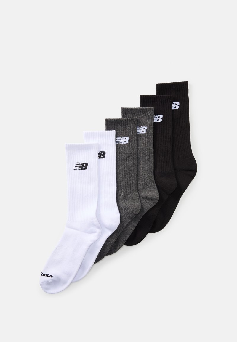 New Balance SEASONAL CREW UNISEX 6 PACK - Calcetines - white/grey/black ...