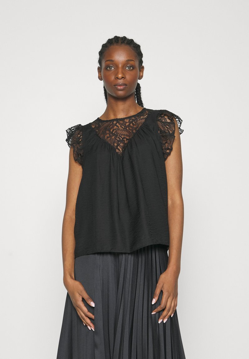 Vero Moda Petite VMPURA - Bluse - black/sort - Zalando.dk