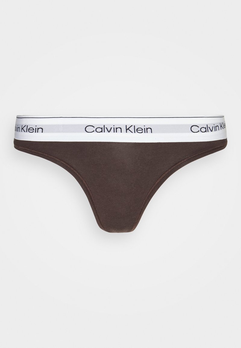 Calvin Klein Underwear MODERN NAT - String - woodland/marron clair ...