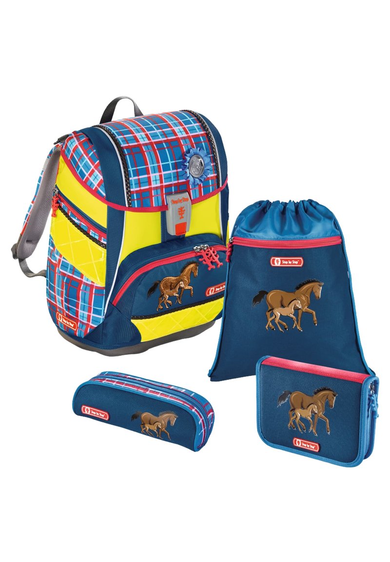 Step by Step SET - Schulranzen Set - blau/blaugrau - Zalando.de