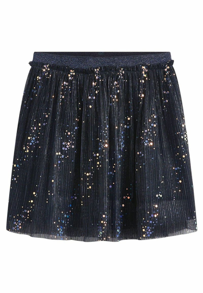 Next FOIL SPARKLE STANDARD - A-lijn rok - navy blue iridescent/blauw ...