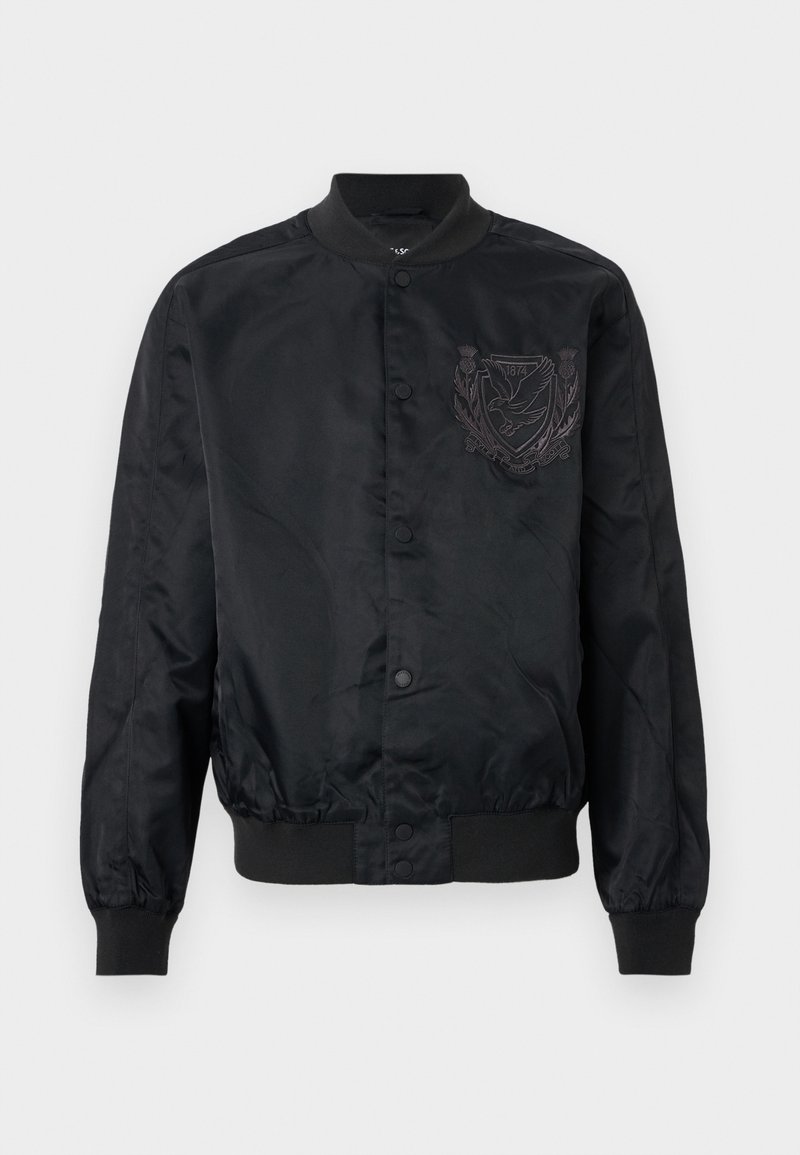 Lyle & Scott CREST VARSITY - Bomber Jacket - jet black/black - Zalando ...