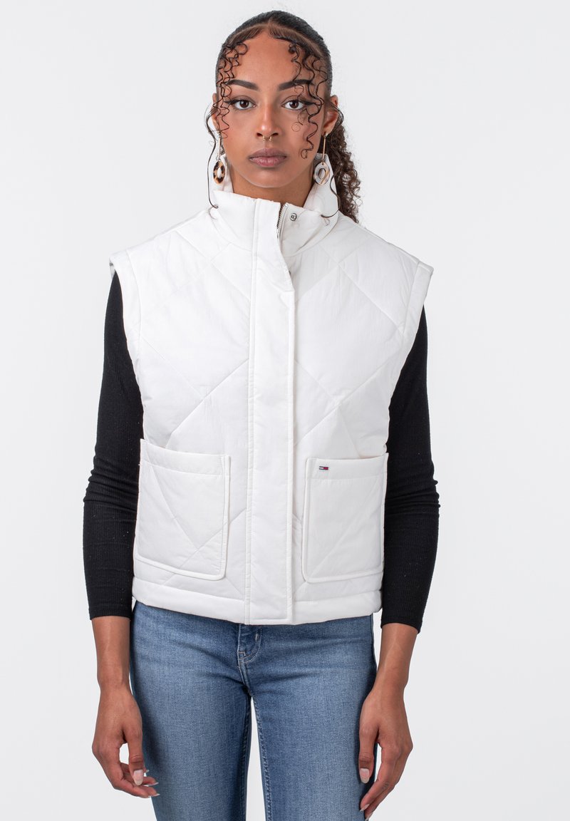 Tommy Jeans DIAMONT QUILT - Chaleco - ancient white/blanco - Zalando.es