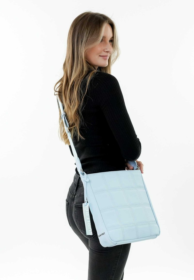 SURI FREY SFY BOBBY - Cross body bag - lightsky/blue-grey - Zalando.ie