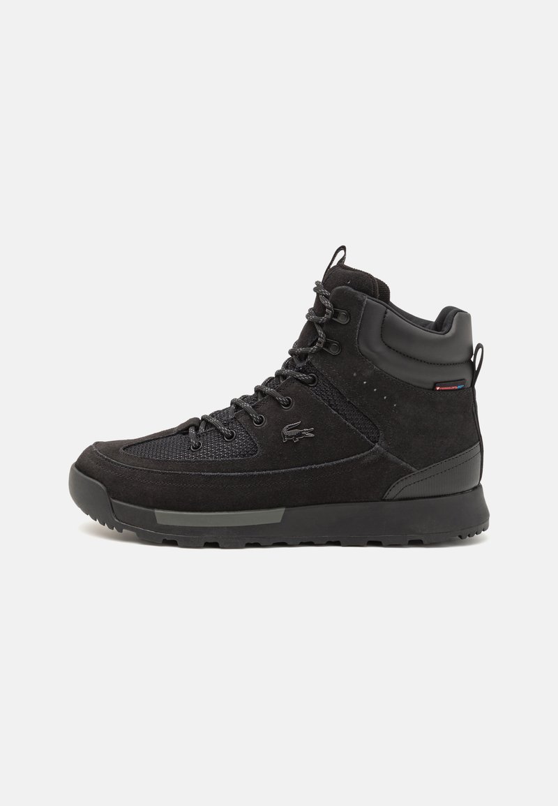 Lacoste URBAN BREAKER 224 - High-top trainers - black/dark grey/black ...