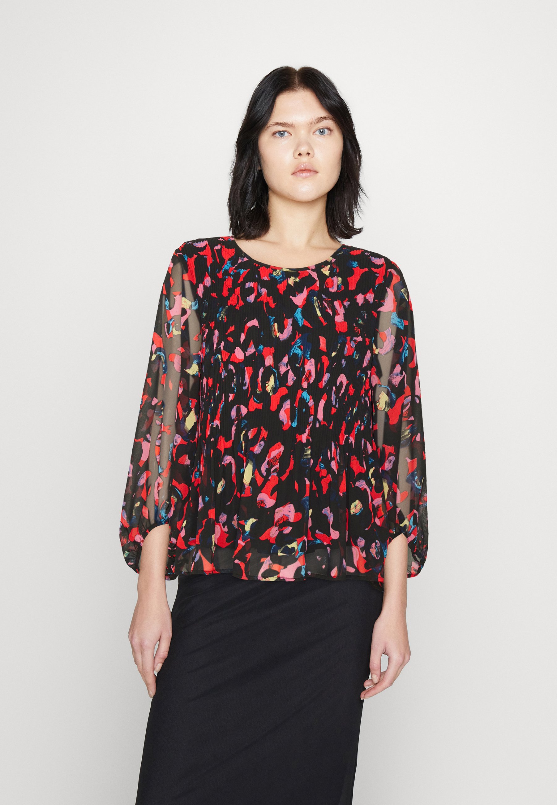 ICHI IHNALLA LS - Bluse - poppy red/rot - Zalando.ch