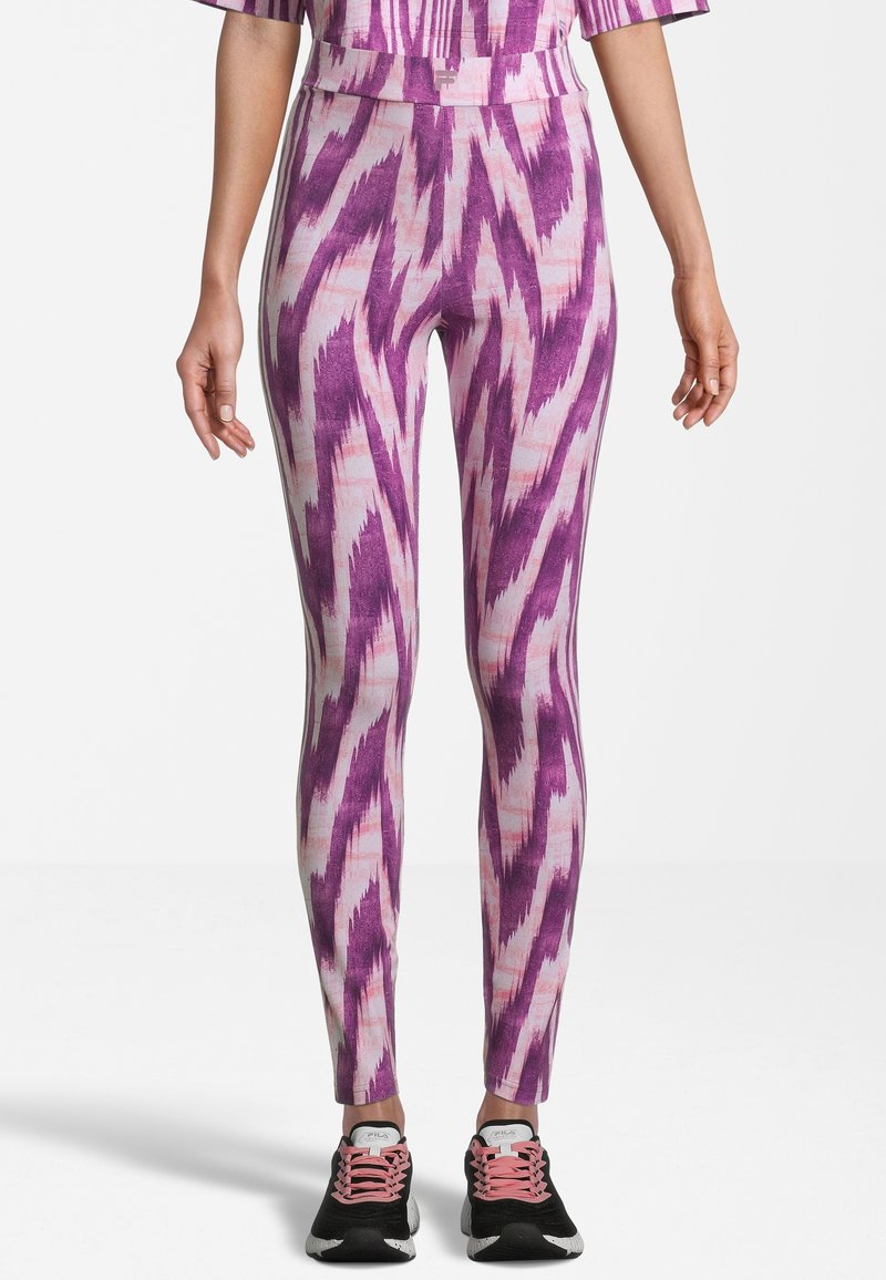 Fila CALLA HEIGH WAIST - Medias - purple abstract etno aop/morado ...