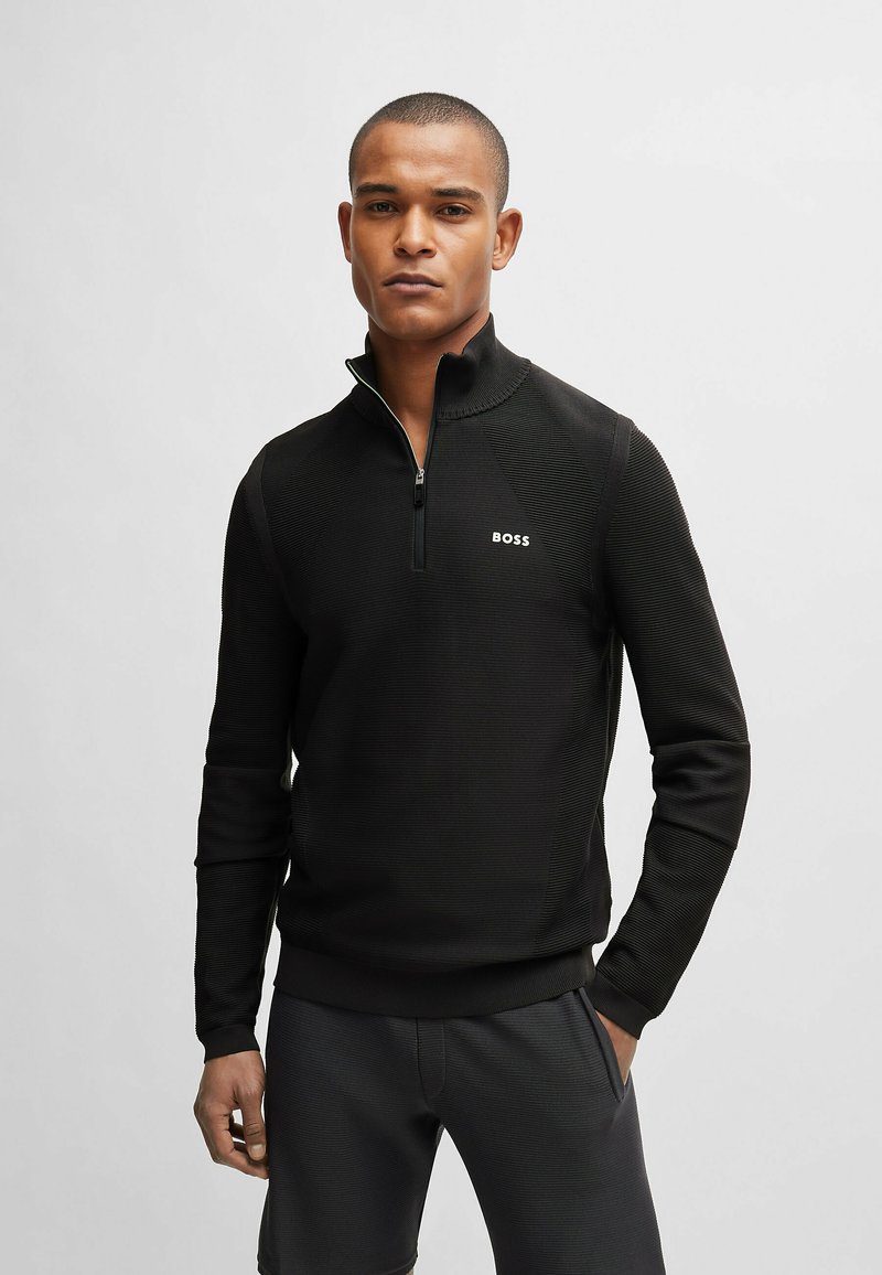 BOSS ZIDOR - Jumper - charcoal six/black - Zalando.ie