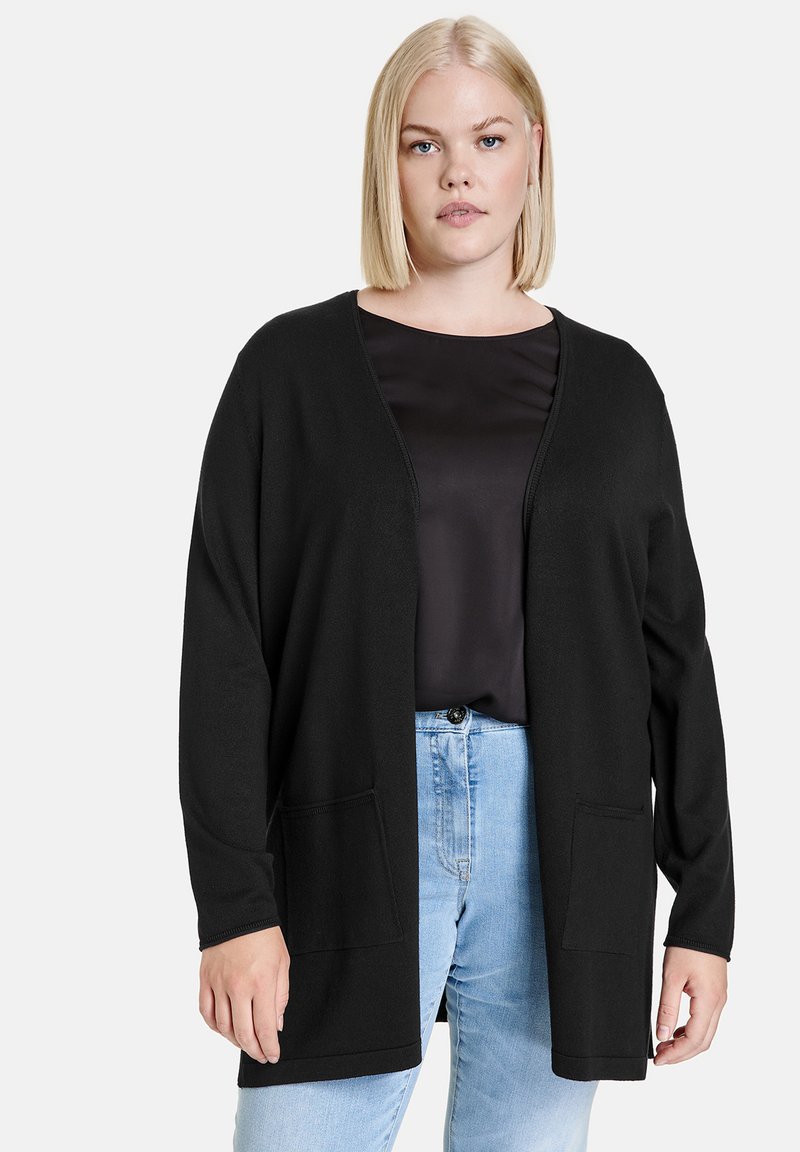 Samoon KNITTED - Strickjacke - black/schwarz - Zalando.de