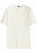 Massimo Dutti KURZÄRMELIGES AUS REINER - T-Shirt basic - beige - Zalando.de