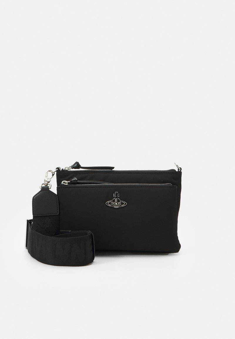 Vivienne Westwood PENNY POUCH CROSSBODY UNISEX - Sac bandoulière - black/noir - ZALANDO.FR