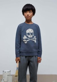 Scalpers TYPE SKULL - Sweatshirt - navy/dunkelblau - Zalando.at