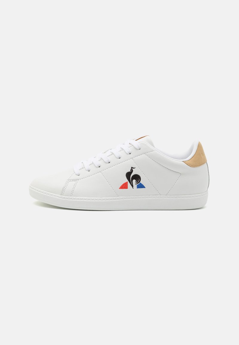 le coq sportif COURTSET 2 UNISEX - Sneaker low - optical white/tan/weiß - Zalando.de