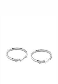 DIAMANT L'ÉTERNEL DOME TUBE FINE HOOP DIAMETER - Orecchini - white gold ...