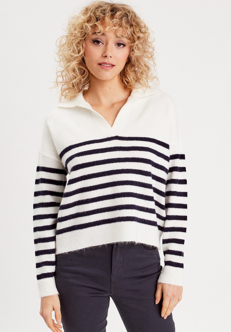 Cache Cache LANGEN ÄRMELN - Strickpullover - bleu marine/dunkelblau - Zalando.at