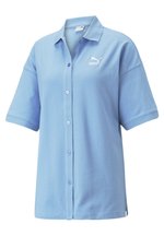 Puma CLASSICS - Button-down blouse - day dream/blue - Zalando