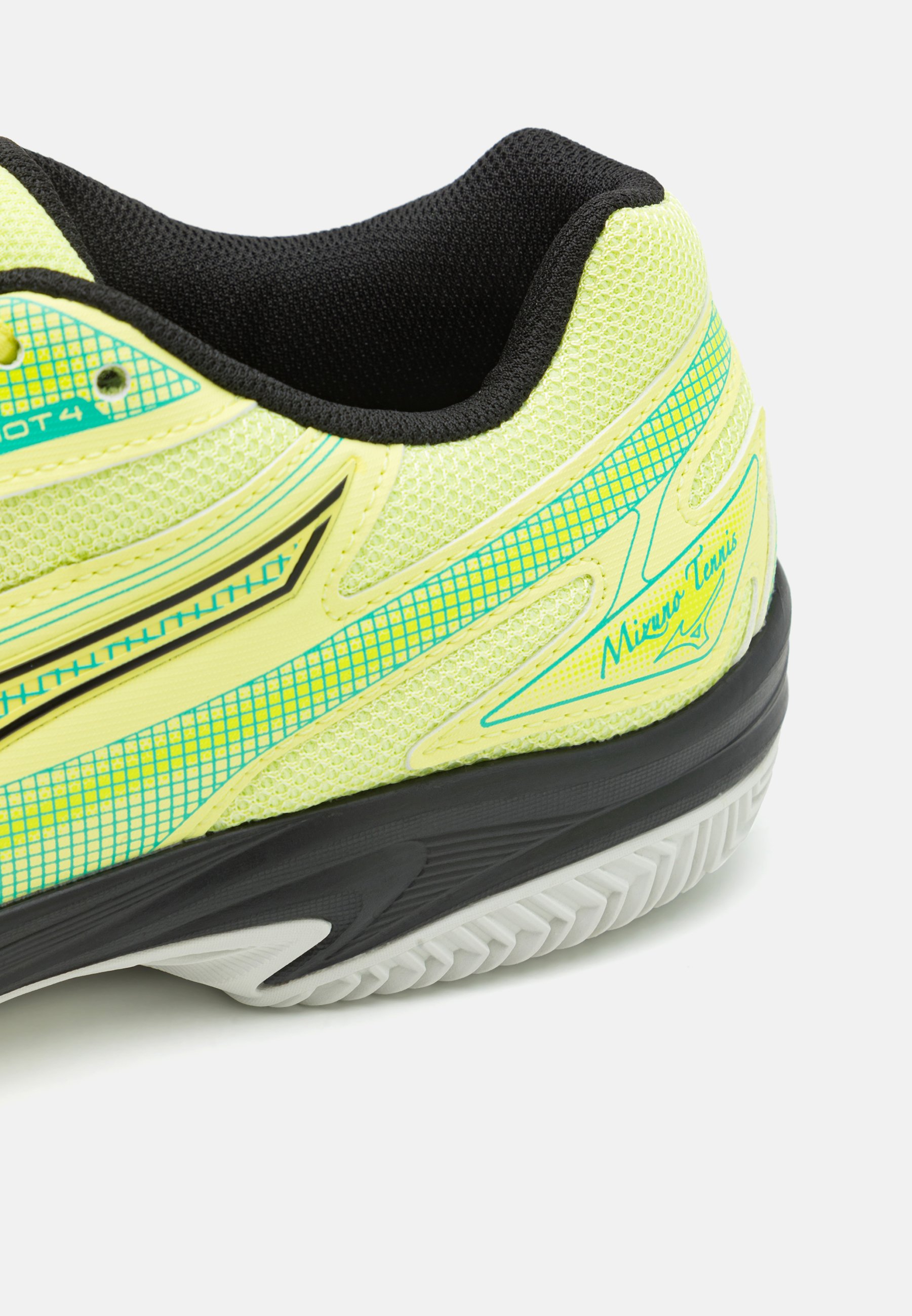 Mizuno BREAK SHOT 4 CC Clay court tennis shoes sunny lime black atlantis neon yellow Zalando