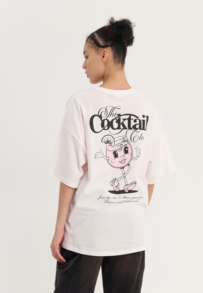 Even&Odd Print T-shirt - light pink - Zalando.co.uk