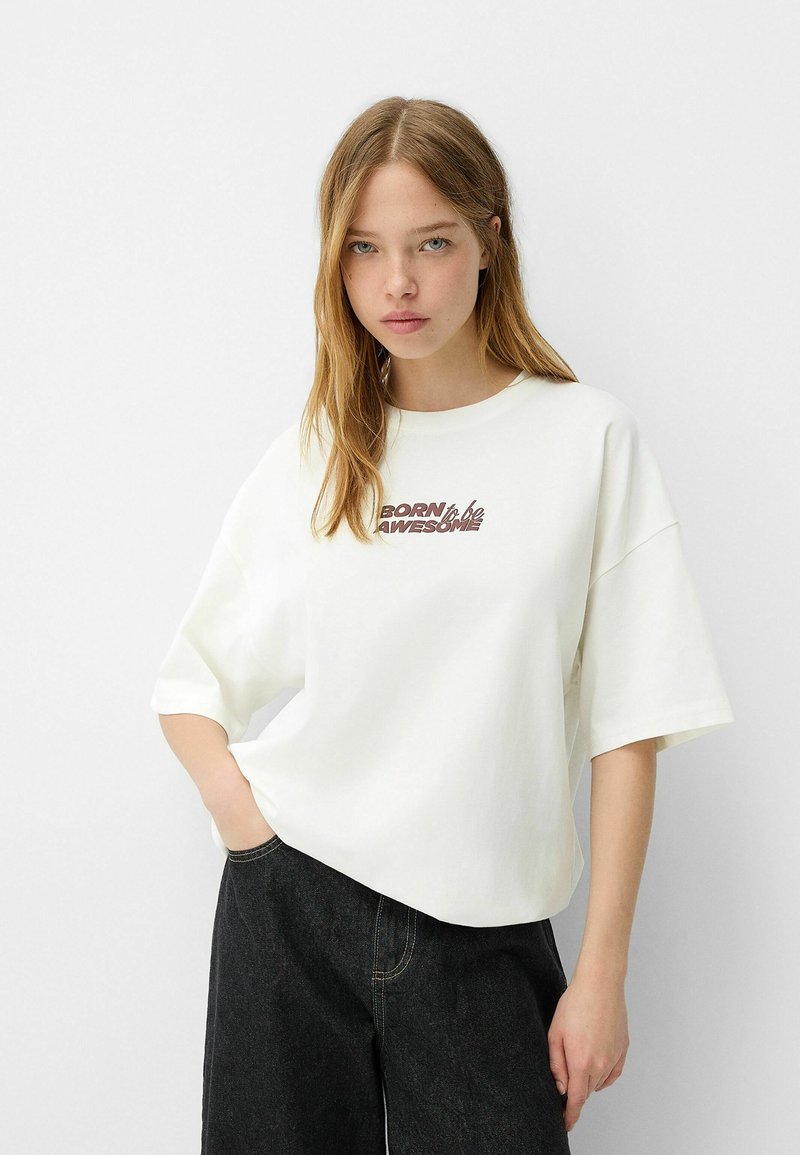 Bershka T-shirt print - multi-coloured/meerkleurig - Zalando.nl