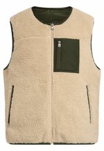 Redefined Rebel COREY WAISTCOAT REGULAR FIT - Chaleco - sandshell/beige - Zalando.es
