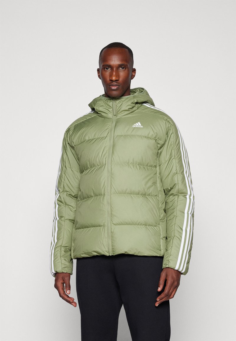 adidas Sportswear ESS 3S MID JACKET - Untuvatakki - tent green ...