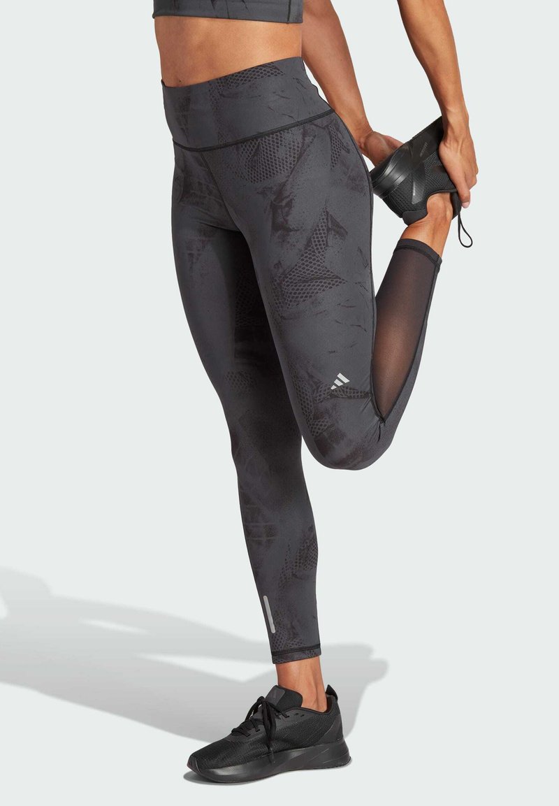 adidas Performance ULTIMATE PRINTED 7/8 - Tights - carbon black/grau ...