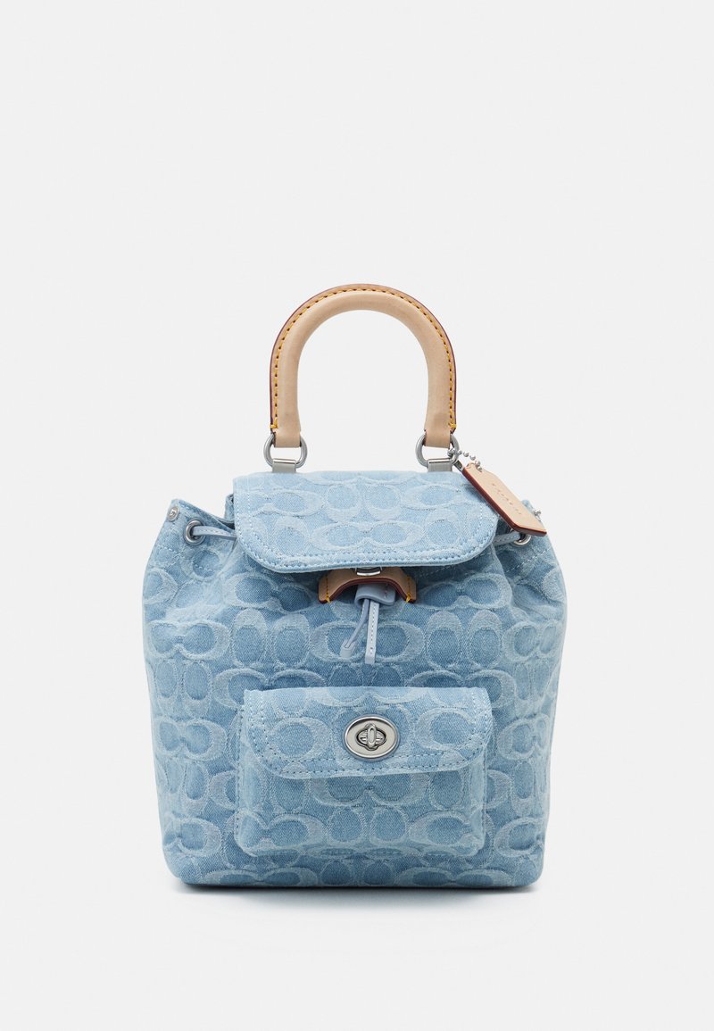 COACH SIGNATURE RIYA BACKPACK - Rugzak - pale blue/taupe - Zalando.nl