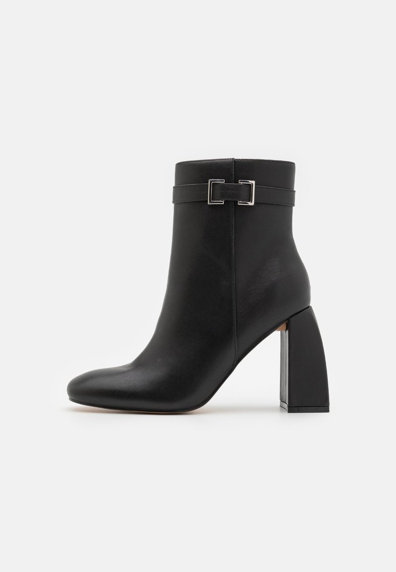 Zign LEATHER - High heeled ankle boots - black - Zalando.ie