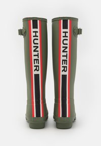 Hunter ORIGINAL WOMENS TALL TRI COLOUR LOGO BACKSTRAP BOOT - Bottes en ...