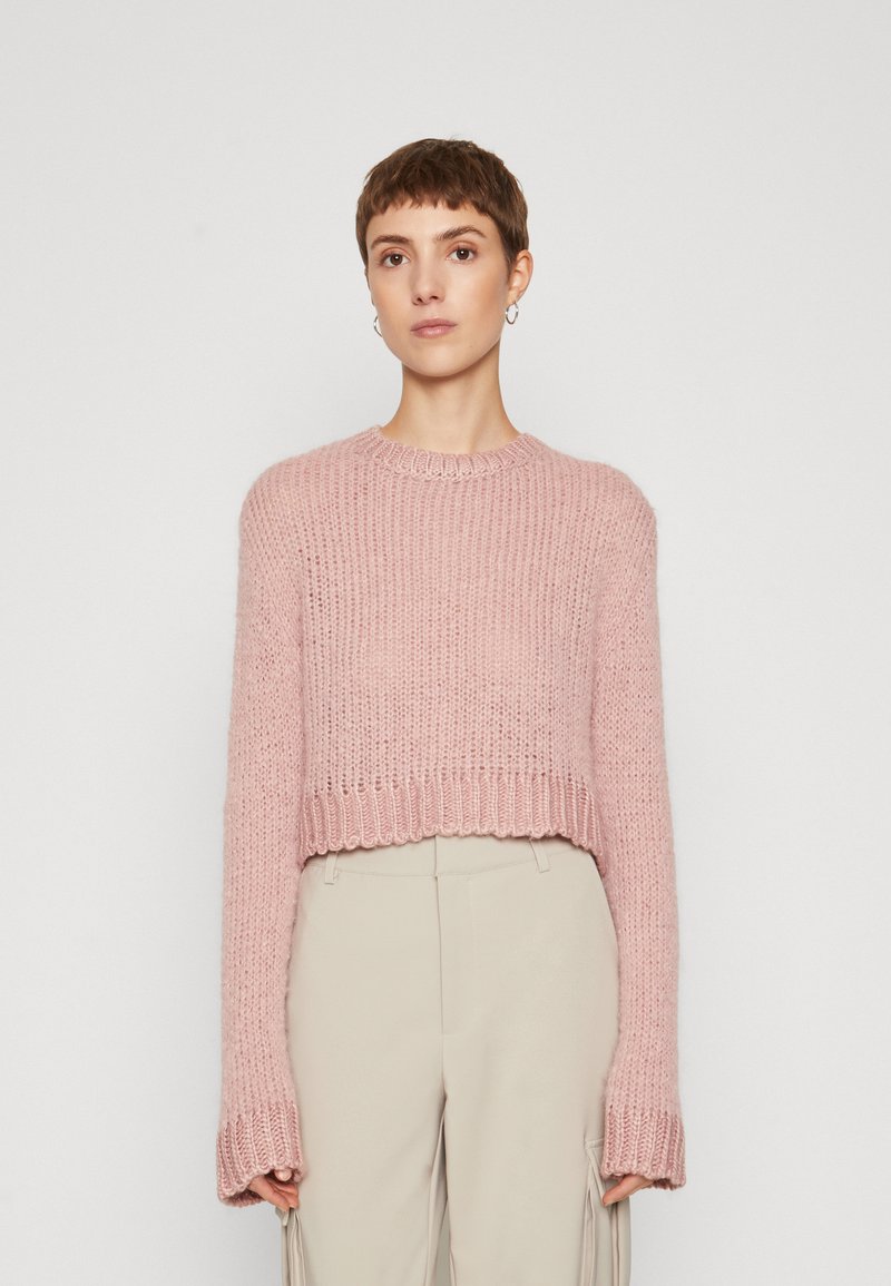 Cotton On Oh My Fluff Crop Crew Neck Trui Dusty Rose Roze Zalando Be