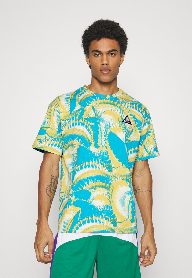 Nike Performance TEE MAX - T-shirt con stampa - blue lightning/blu ...