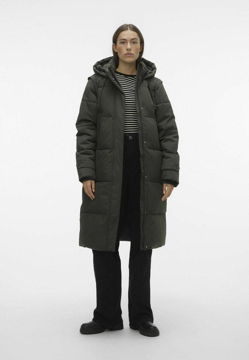 Vero Moda VMMARGARET - Winter coat - peat/dark green - Zalando