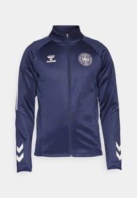 Hummel DENMARK DBU TRAVEL ZIP JACKET - Nationalmannschaft - marine/blau ...