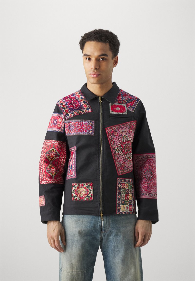 Les Benjamins REVERSIBLE RUG JACKET - Summer jacket - black - Zalando.ie