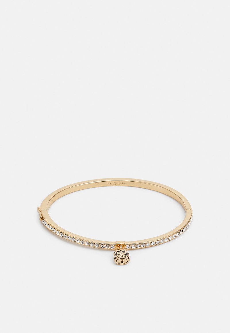 Coach BRACELET PADLOCK TENNIS HINGED BANGLE - Armband - gold-coloured ...