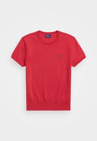 Polo Ralph Lauren PIMA COTTON SHORT SLEEVE PULLOVER - Basic póló - sunset red/piros - Zalando.hu
