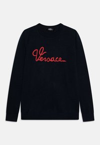 Versace MARINE LOGO UNISEX - Pullover - navy blue/bleu marine - ZALANDO.FR