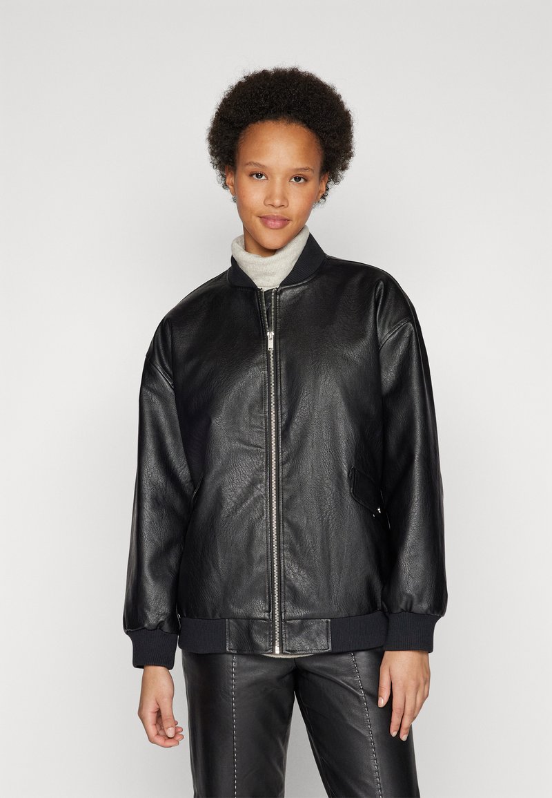 Vero Moda VMAGATE JACKET - Faux leather jacket - black - Zalando.ie