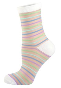 NUR DIE 13-PACK TREND - Socks - blau mint ringel/white - Zalando