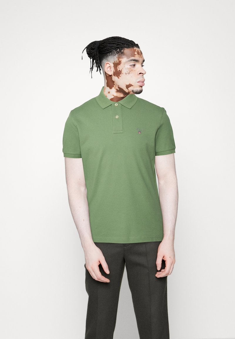 GANT ORIGINAL RUGGER - Polo shirt - kalamata green/green - Zalando.co.uk