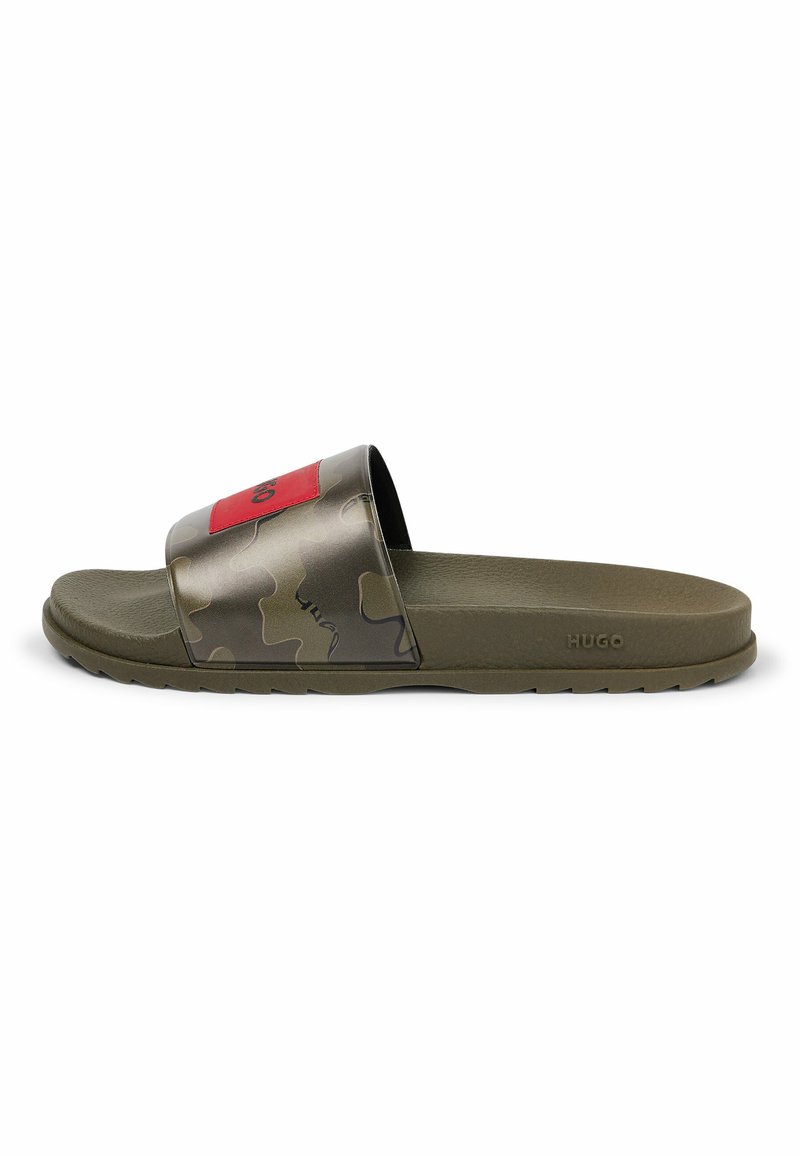 HUGO MATCH_IT_SLID_PHCAMO - Slippers - open green/green - Zalando.co.uk