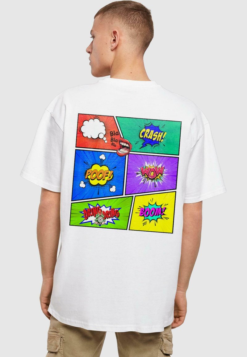 Merchcode BOOK COMIC HEAVY OVERSIZED - T-shirts print - white/offwhite ...
