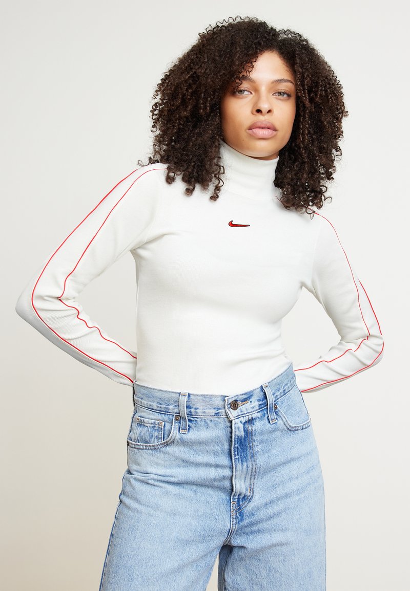 Nike Sportswear Mock Longsleeve Sail University Red Crème Zalando Be