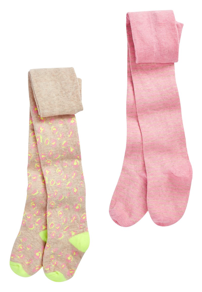 Next FLURO 2 PACK ANIMAL AND STRIPE TIGHTS - Strumpfhose - pink ...