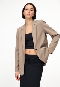 PULL&BEAR BASIC - Blazer - stone/stein - Zalando.de
