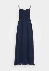 VILA VISTINE DRAPING STRAP DRESS - Robe de cocktail - navy/bleu marine ...