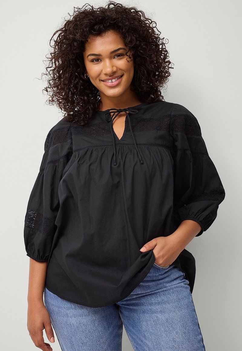 Ellos Plus collection Blusa - schwarz/negro - Zalando.es